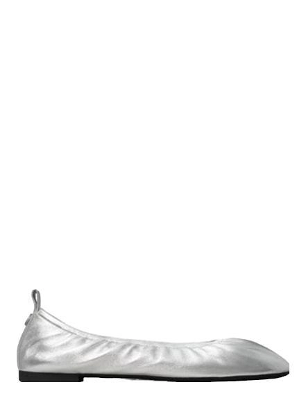 Tory Burch Eddie Ballet Flats - Silver
