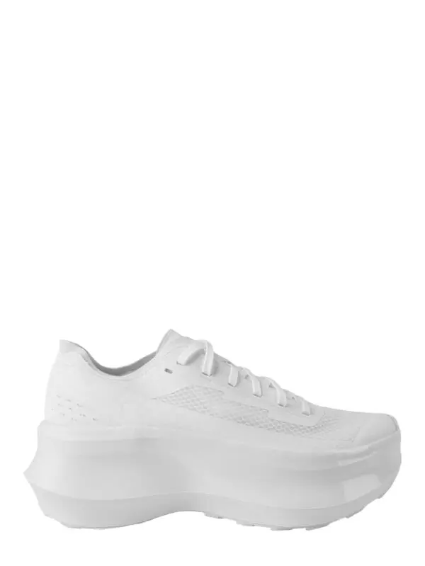 Comme Des Garçons Low Top Lace-up Sneakers - White