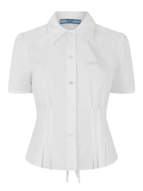 Prada Pleated Shirt - Bianco