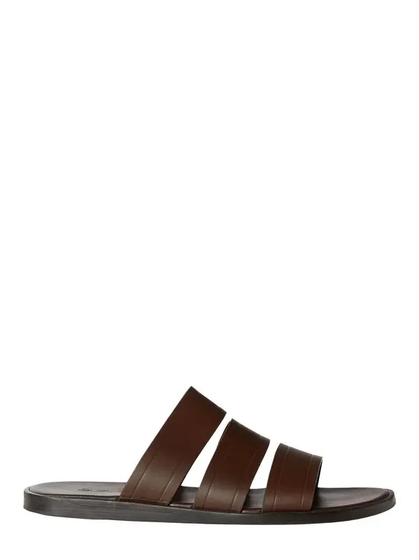 Loro Piana Naha Slip-on Sandals - Brown