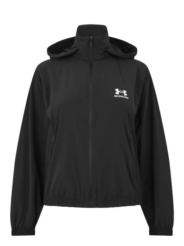 Balenciaga X Under Armour Hooded Zip-up Jacket - Black