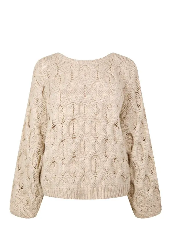 Hugo Boss Knitted Sweater - Nude