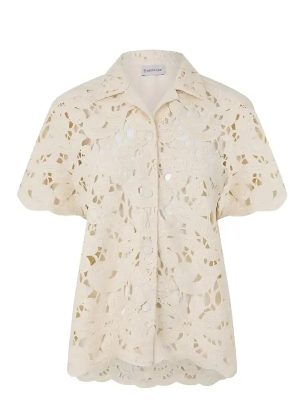 Moncler Floral Lace Shirt - White