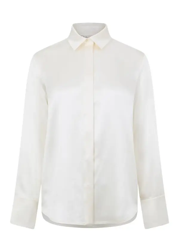 Max Mara Button-down Shirt With Classic Collar - White