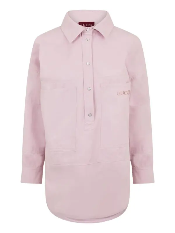 Gucci Canvas Button-up Shirt - Pink