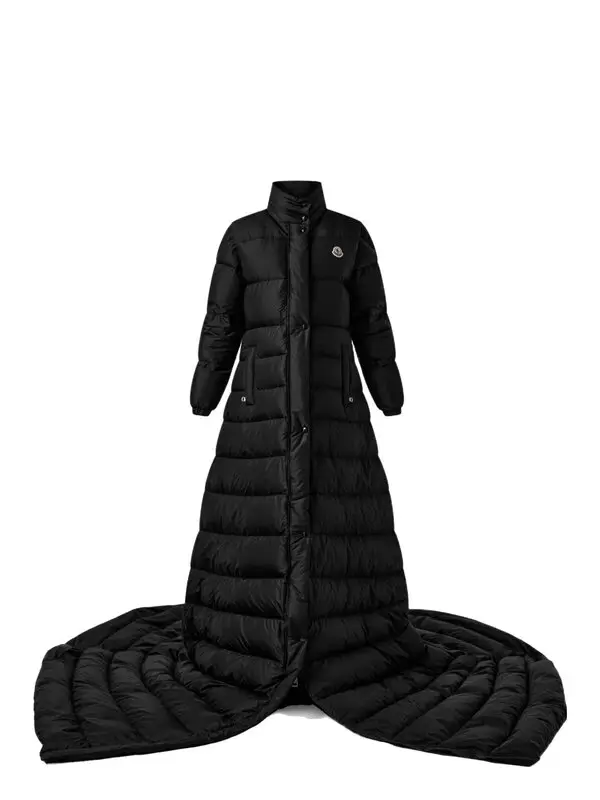Moncler Logo Down Jacket - Black
