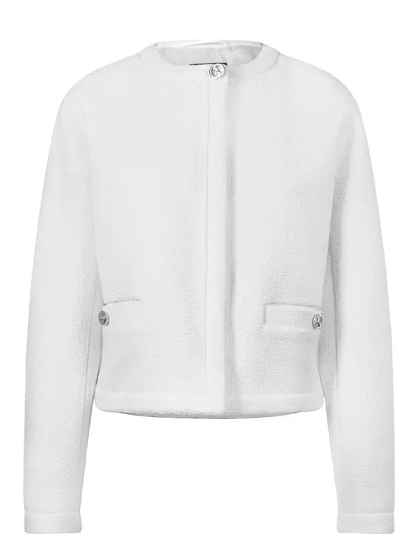 Gucci Wool Jacket With Interlocking G Buttons - White