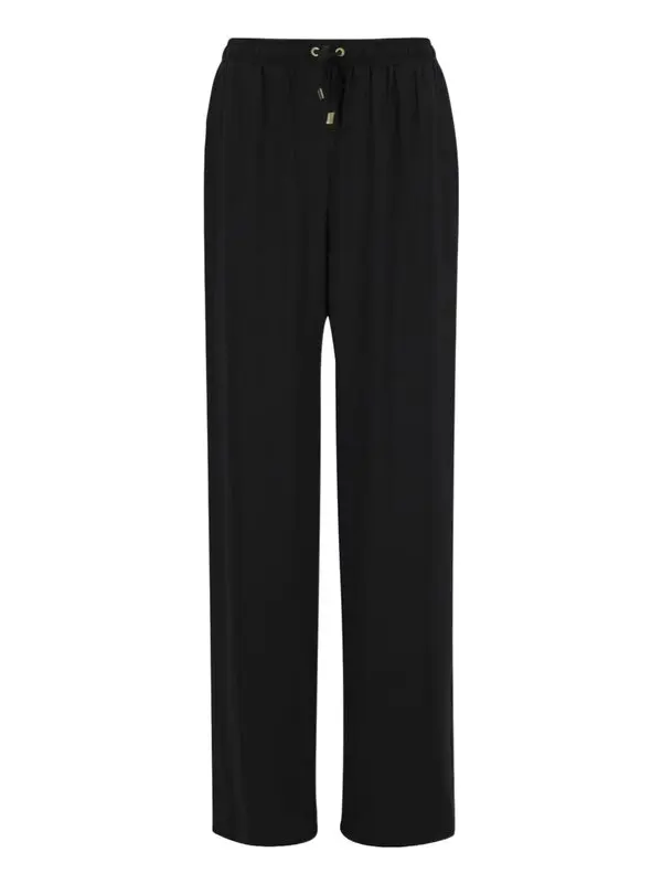 Barbour Drawstring Wide Leg Casual Pants - Black