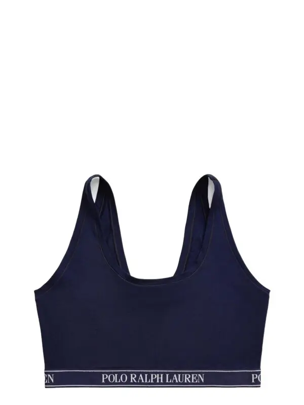Polo Ralph Lauren Striped Round-neck Bra - Black