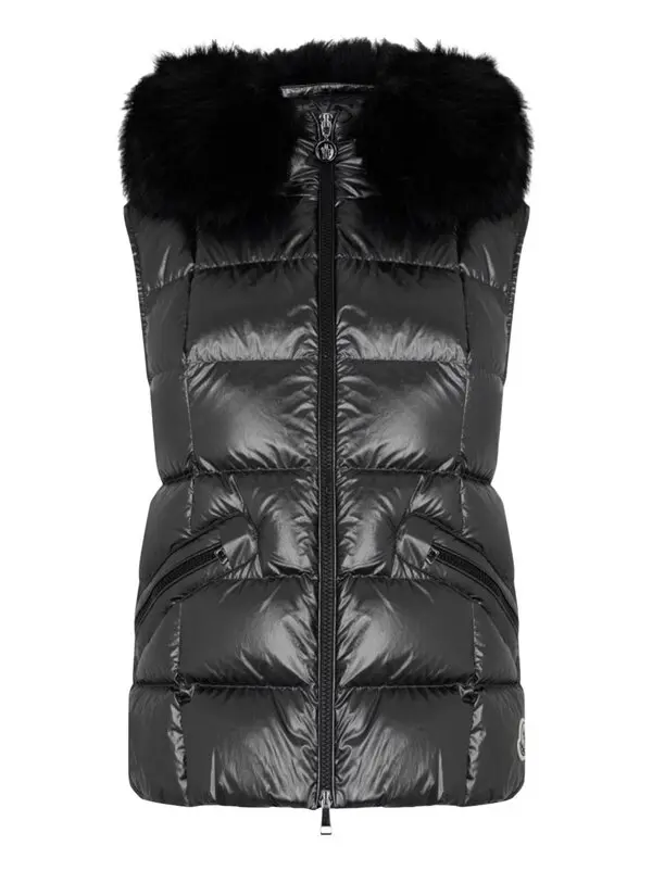 Moncler Sleeveless Down Jacket - Black