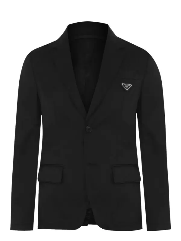 Prada Badge Blazer - Black