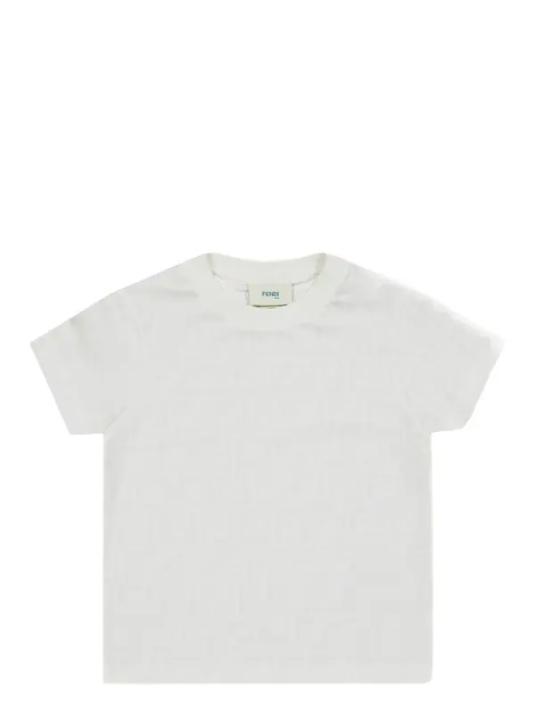 Fendi Emblem Printed T-shirt - White