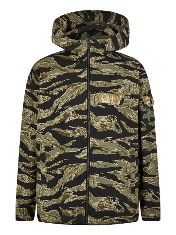 Givenchy Camouflage Hooded Jacket - Green