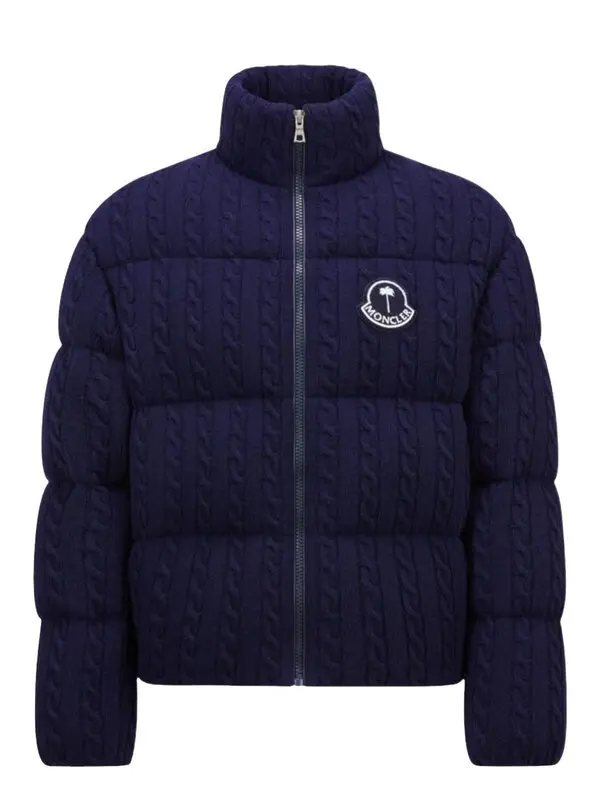 Moncler X Palm Angels Austru Zip-up Down Jacket - Black