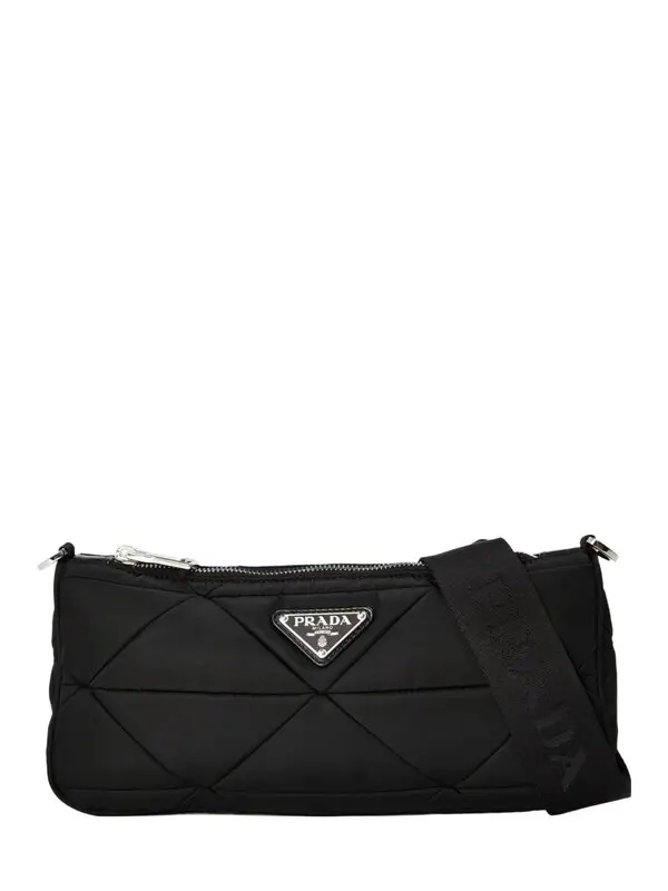 Prada Quilted Shoulder Bag - Black