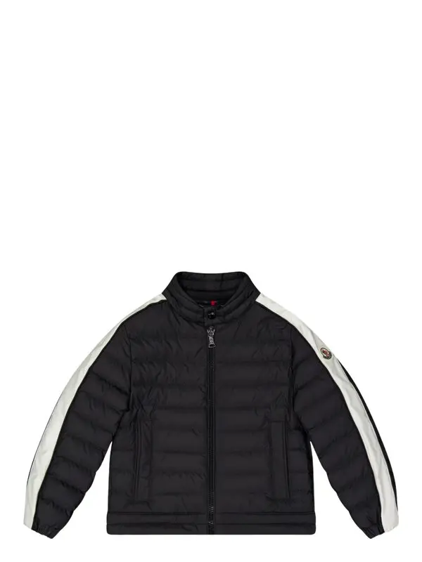 Moncler Logo Patch Down Jacket - Black
