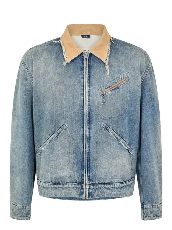 MAISON MARGIELA Lapel Collar Denim Jacket - Blue