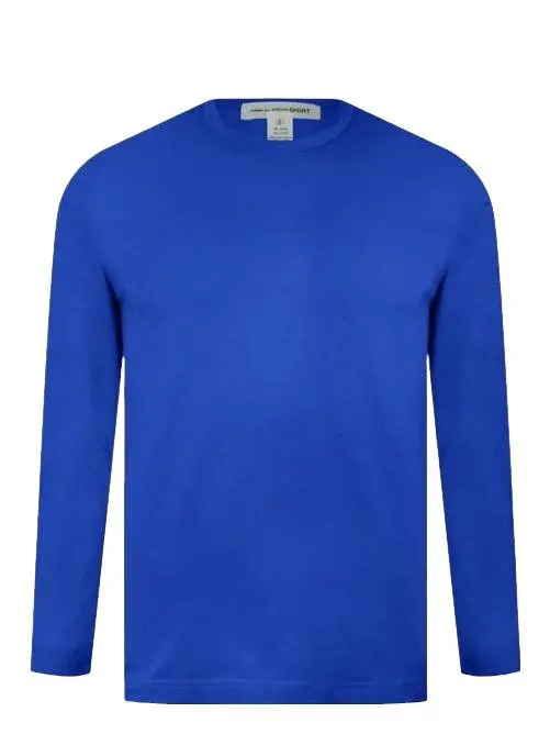 Comme Des Garçons Back Logo Long Sleeve T-shirt - Blue