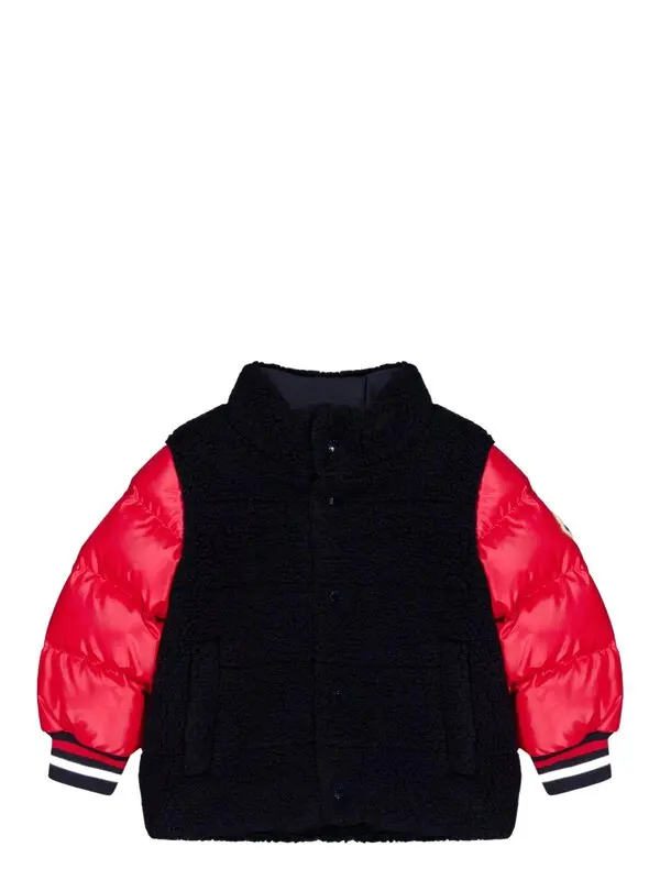Moncler Logo Patch Down Jacket - Black