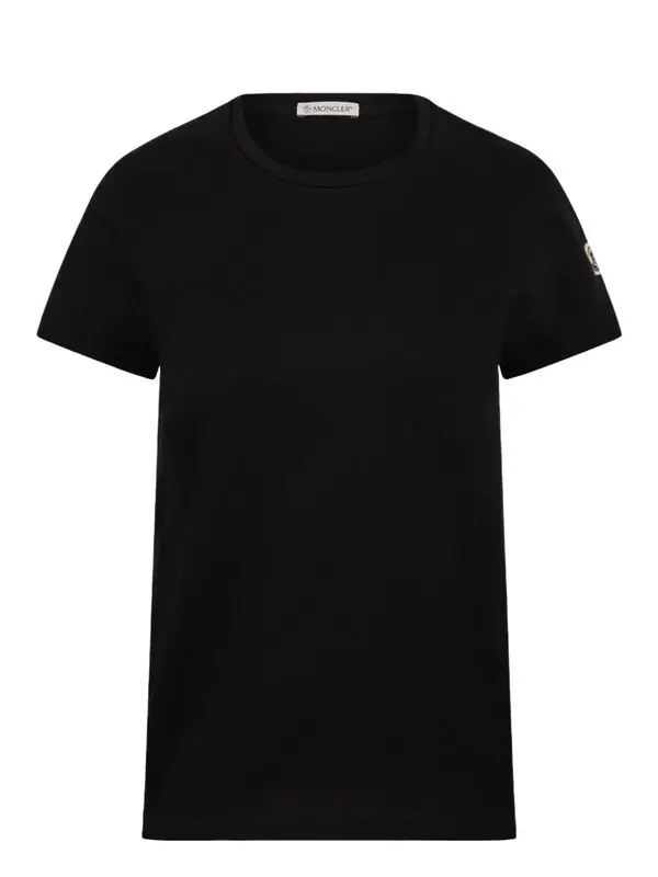 Moncler Logo Detail Short Sleeve T-shirt - Black