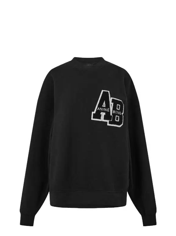 ANINE BING Long Sleeve Sweatshirt - Black