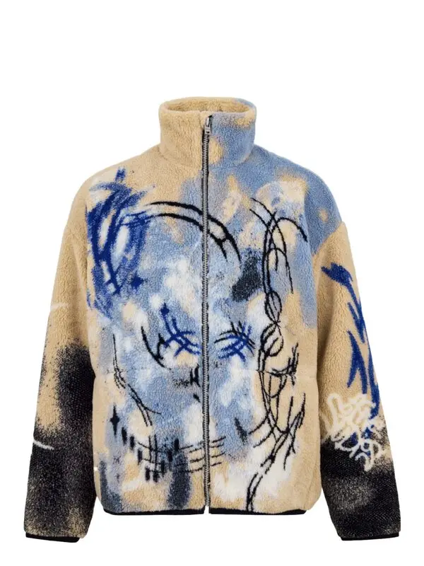 Acne Studios Teddy Bear Jacquard Zip-up Jacket - Multicolor