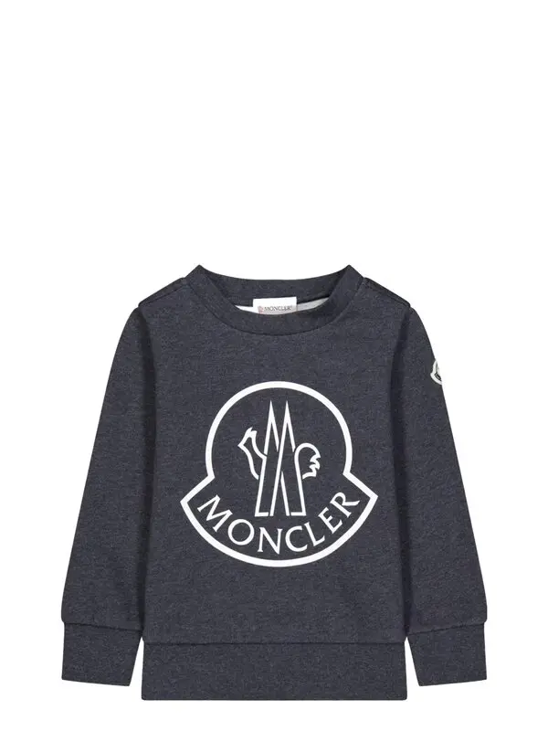 Moncler Crewneck Logo Sweatshirt - Black