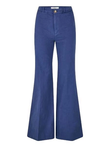 Chloé Bell Cotton Jeans - Blue