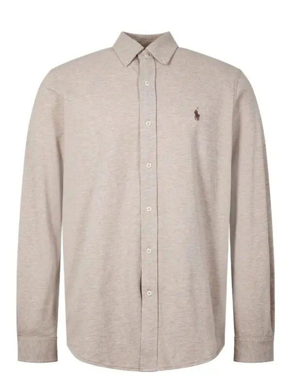 Polo Ralph Lauren Long Sleeve Logo Shirt - Nude