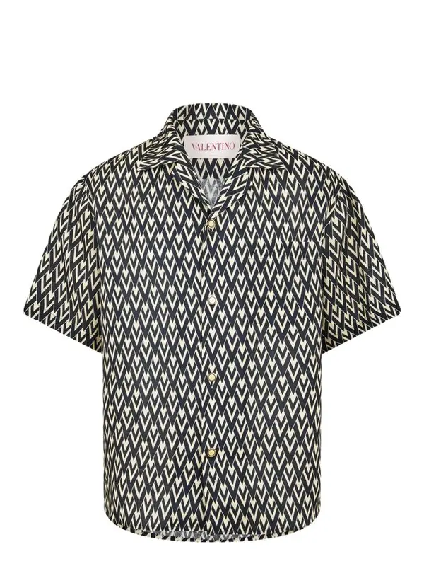 Valentino Garavani Graphic Print Shirt - Black