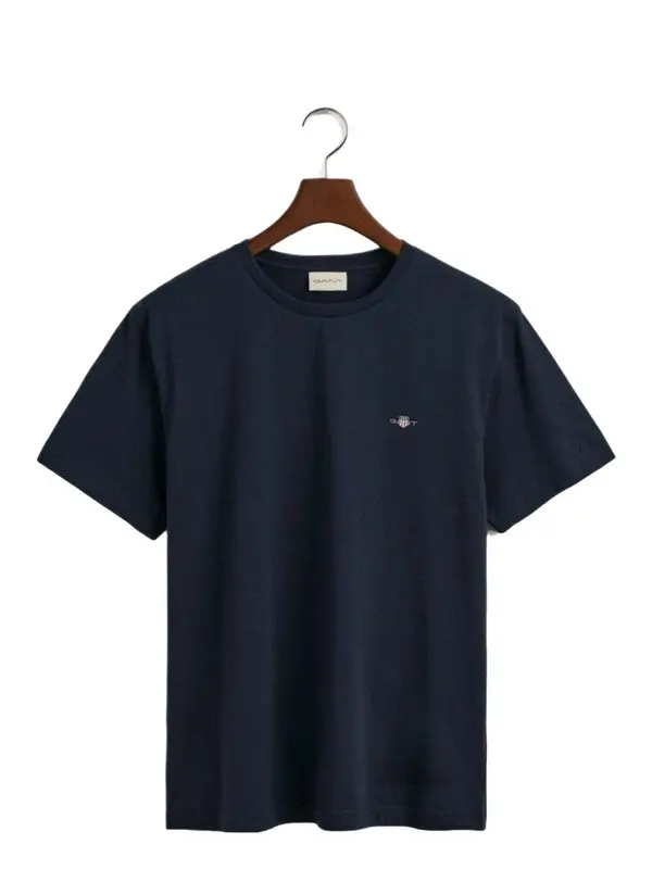 Gant Logo Short Sleeve T-shirt - Black