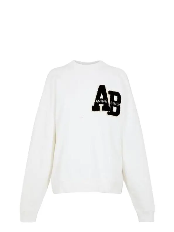 ANINE BING Long Sleeve Sweatshirt - Off-white