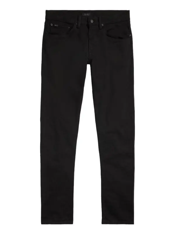Polo Ralph Lauren Logo Embroidered Jeans - Black