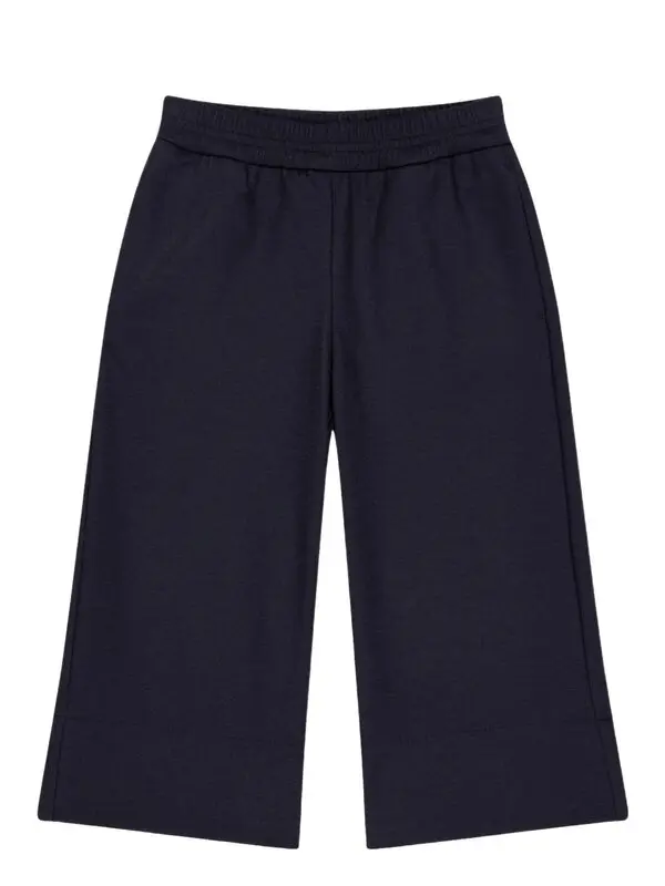 Moncler Logo Wide-leg Casual Pants - Black