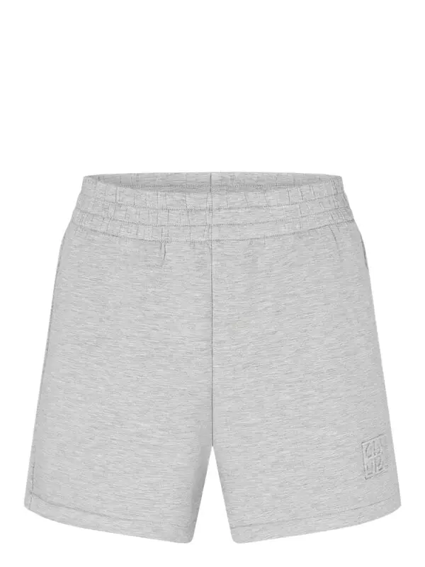 ANINE BING Elastic Waist Shorts With Graphic Detail - Grey