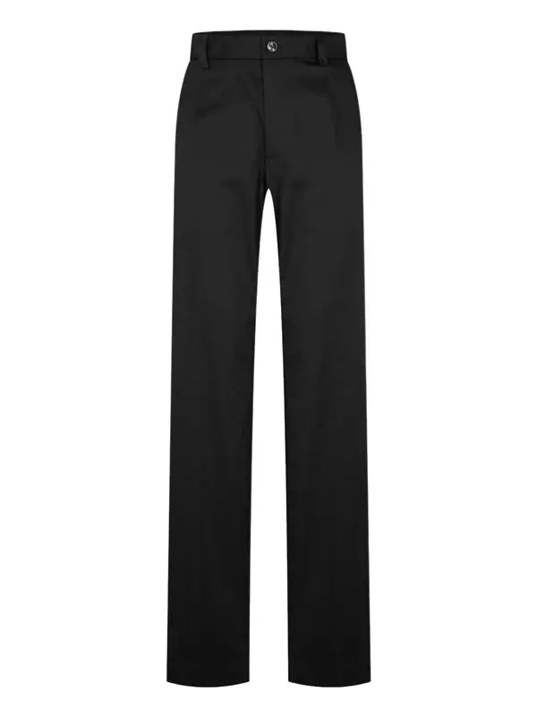 Dolce & Gabbana Tailored Cotton Trousers - Black