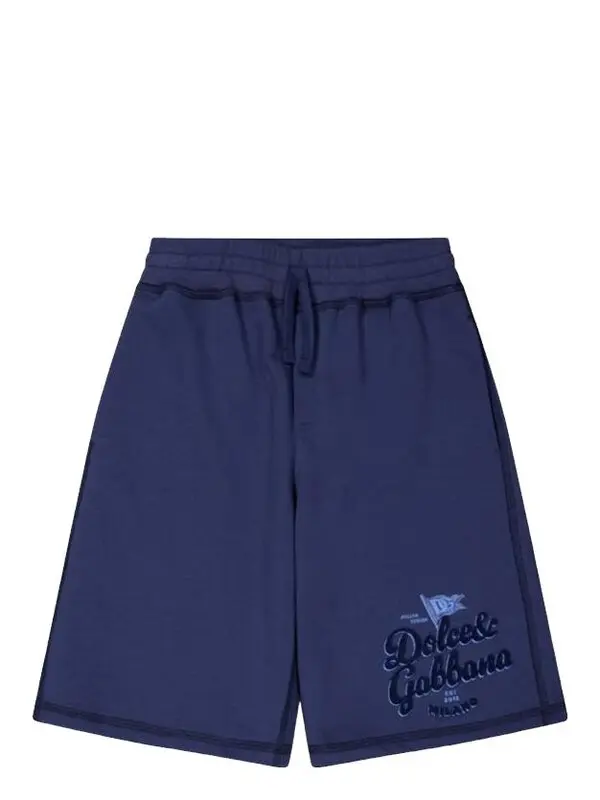 Dolce & Gabbana Logo Detail Shorts - Blue
