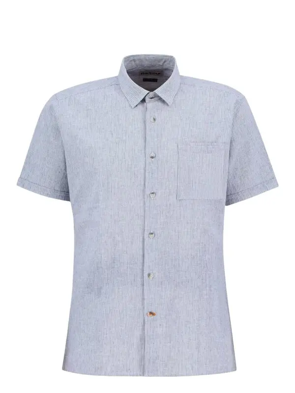 Barbour Tindale Striped Short Sleeve Shirt - Bleached Blue