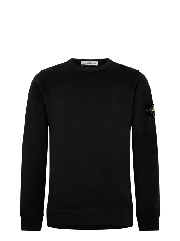 Stone Island Crew Neck Sweatshirt - Black