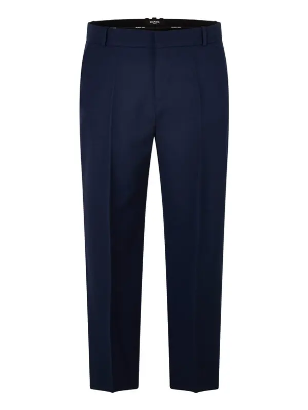 Balmain Tailored Straight-leg Suit Trousers - Black