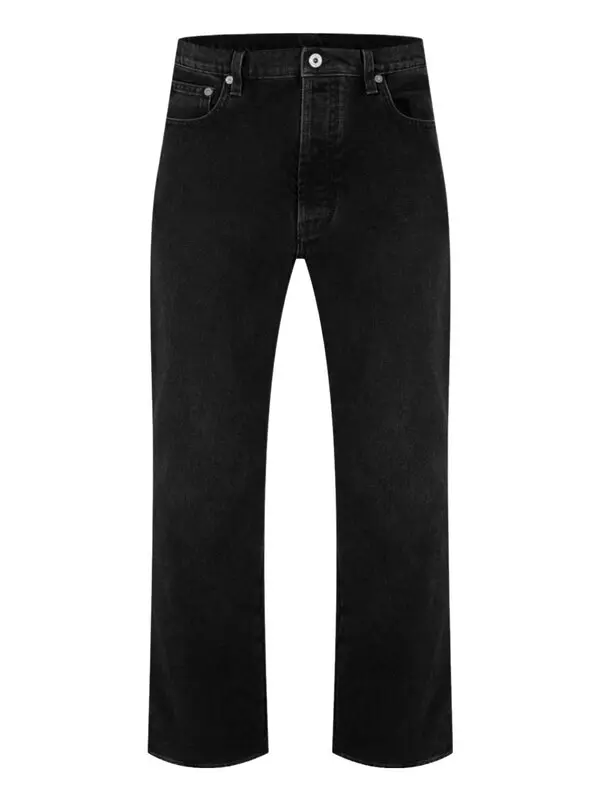 Off-White Relaxed Fit Printed Jeans - Black