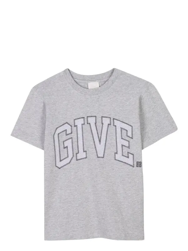 Givenchy Logo Crew Neck T-shirt - Gray