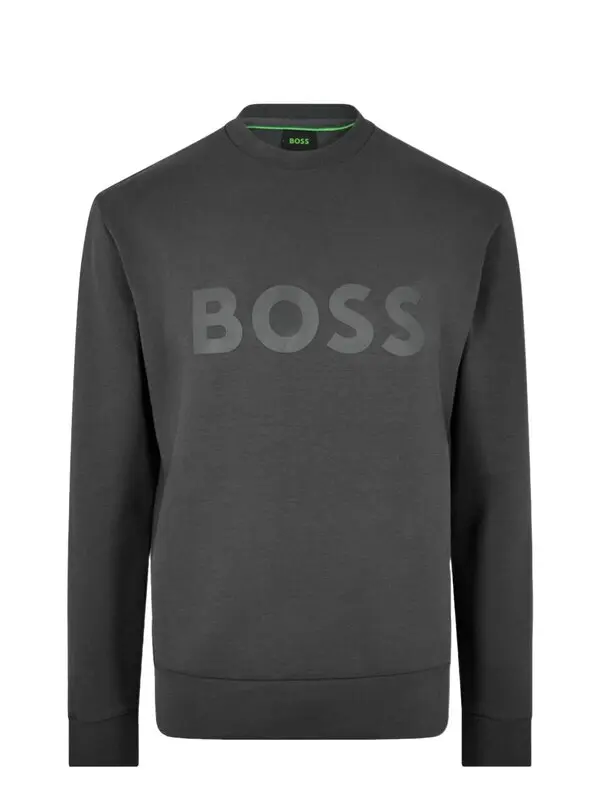 Hugo Boss Stretch Cotton Logo Sweatshirt - Black