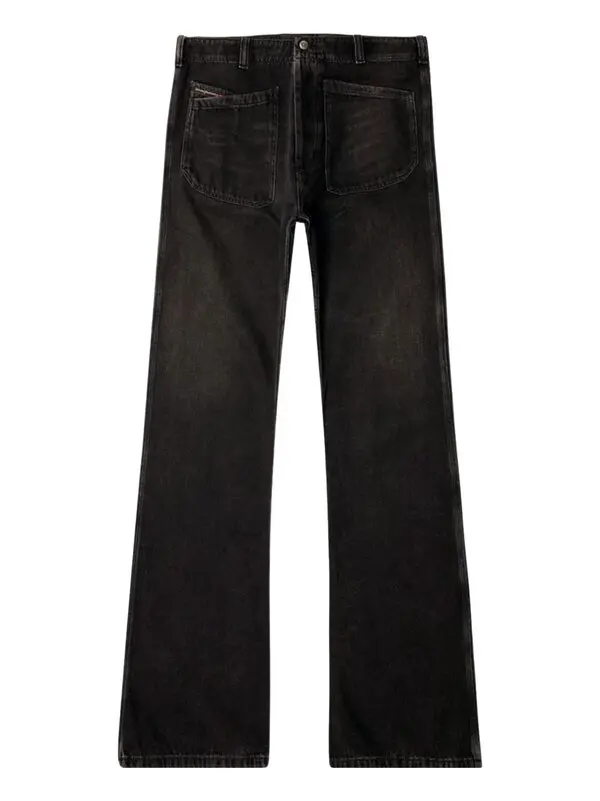 DIESEL® D-moorix Sn52 Wide Leg Trousers - Black