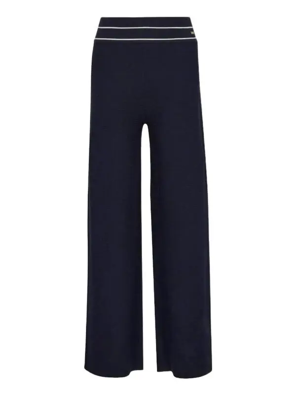 Barbour Elastic Waist Wide-leg Trousers - Black