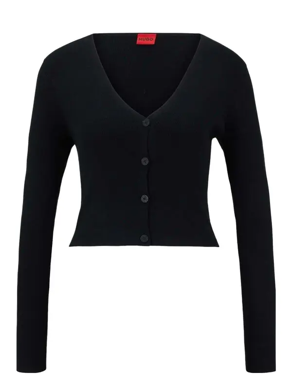 Hugo Boss Sandering Cardigan - Black