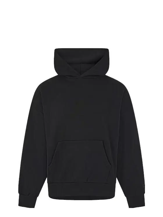 Fear Of God Logo Hooded Sweatshirt - Black
