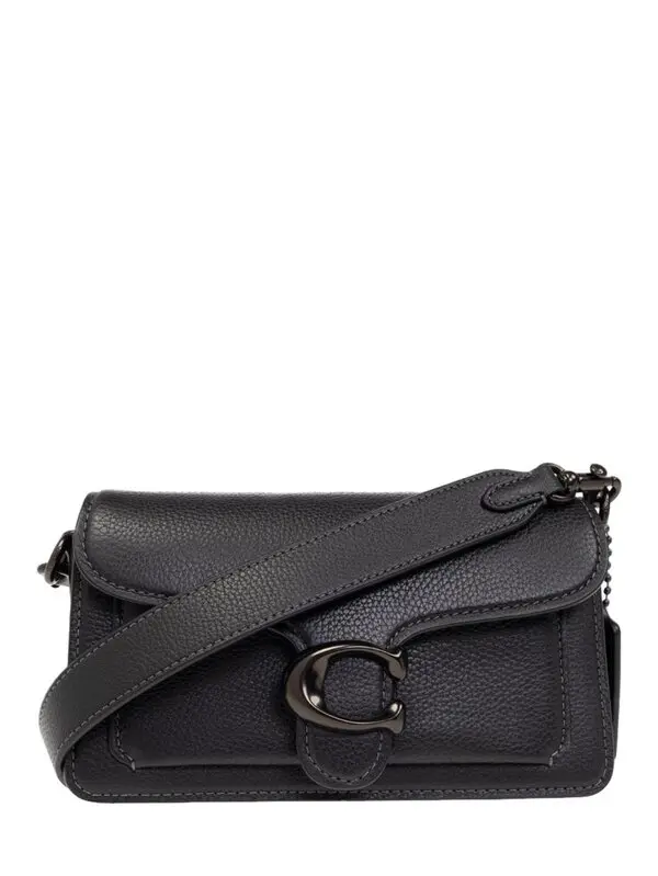 COACH Tabby Shoulder Bag With Logo Plaque - Black