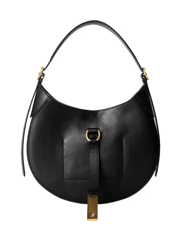 Polo Ralph Lauren Leather Shoulder Bag - Black