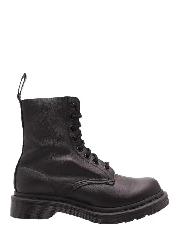 Dr. Martens Lace-up Ankle Boots With Logo Stitching - Black